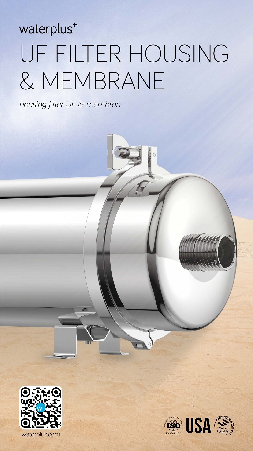 UFS-1000 / ultrafilter housing & membrane (1000lph) | waterplus+