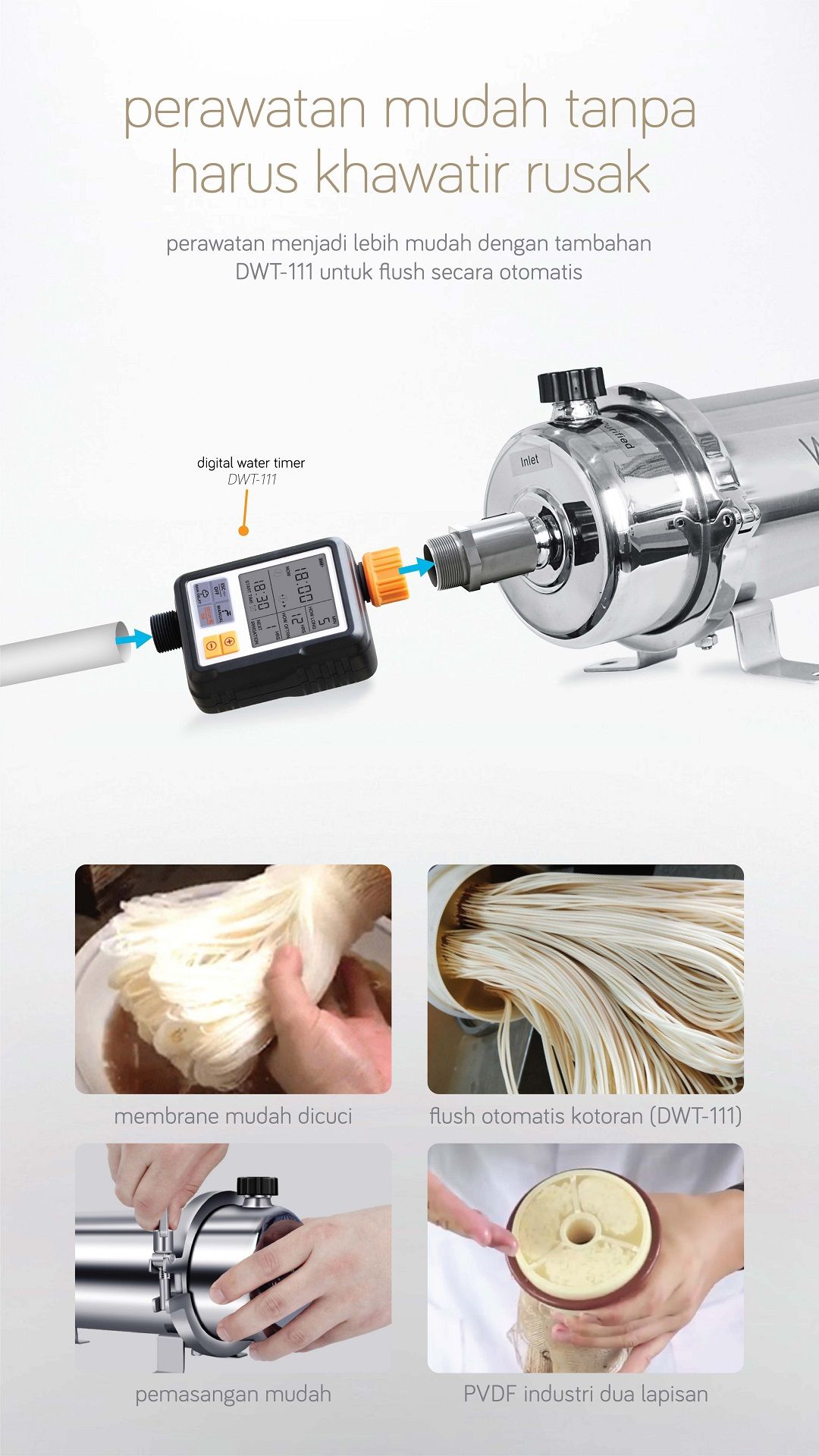 UFS-1000 / ultrafilter housing & membrane (1000lph) | waterplus+
