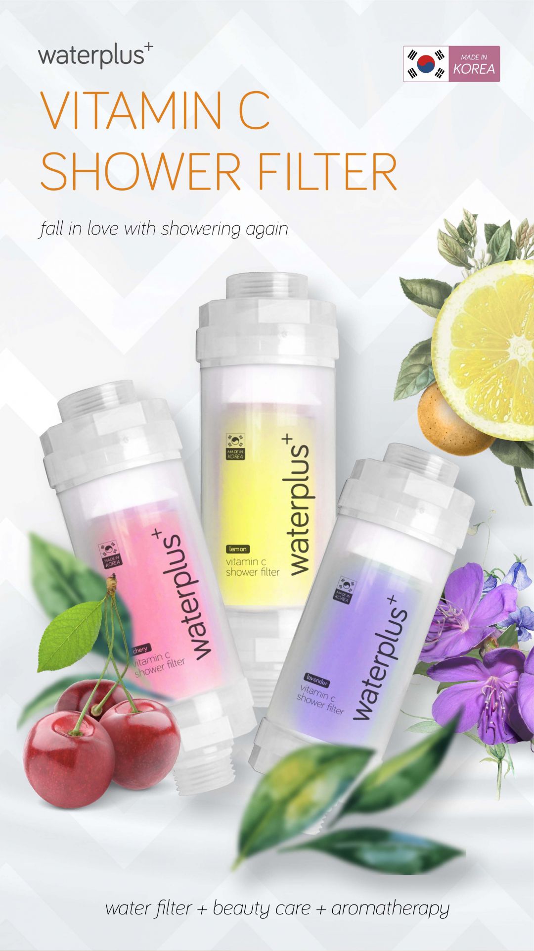 VCF-111-LV-3 / vit C filter (lavender) 3 pcs | waterplus+